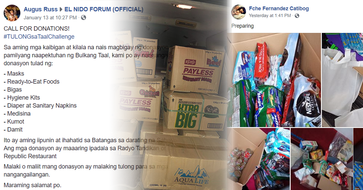 Ilang Palawenyo, nangangalap ngayon ng tulong para sa mga apektado ng ...