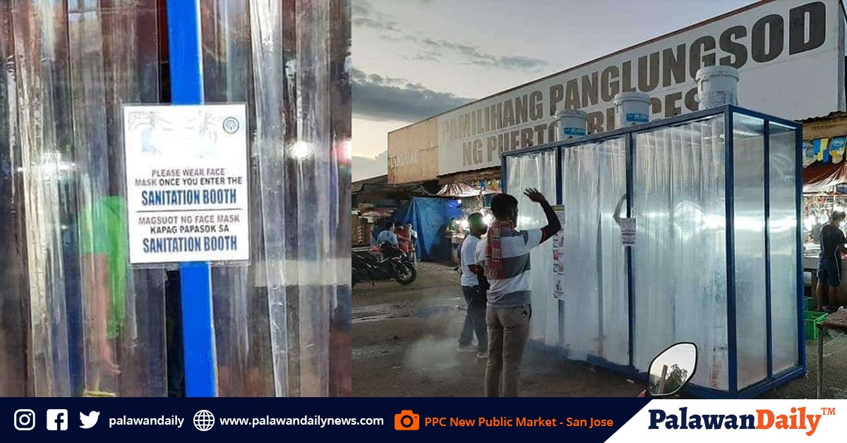 Sanitation booths now operational at the city public markets