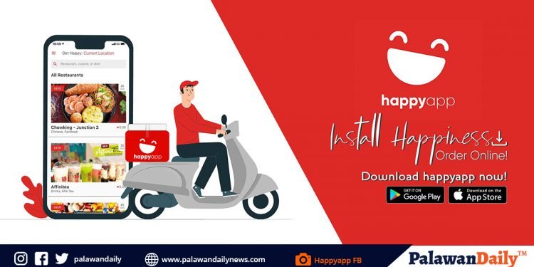 Happy App, the newest Food delivery service in Puerto Princesa
