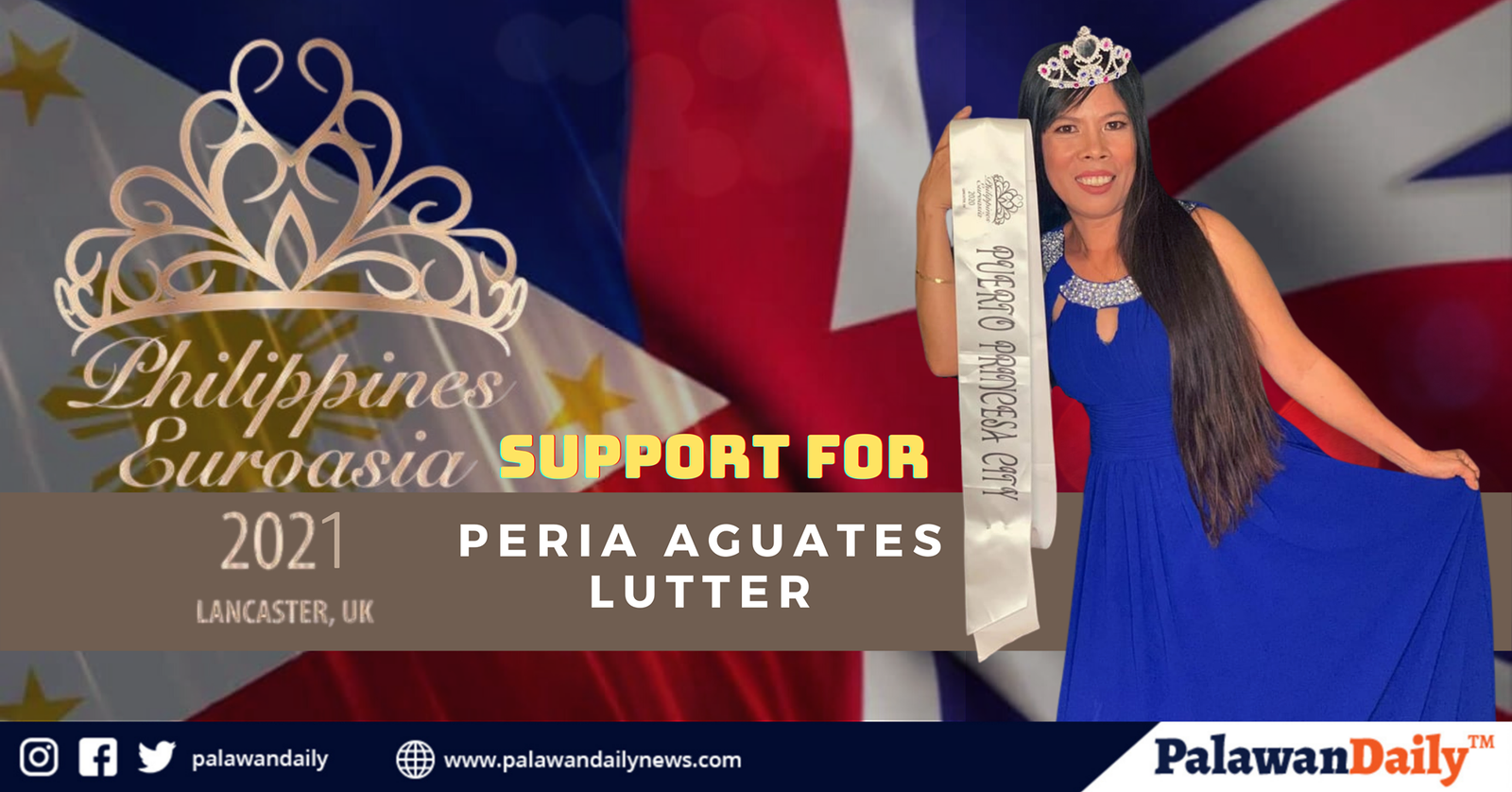 Palaweña competes for Mrs. Pearl Philippines EuroAsia 2021
