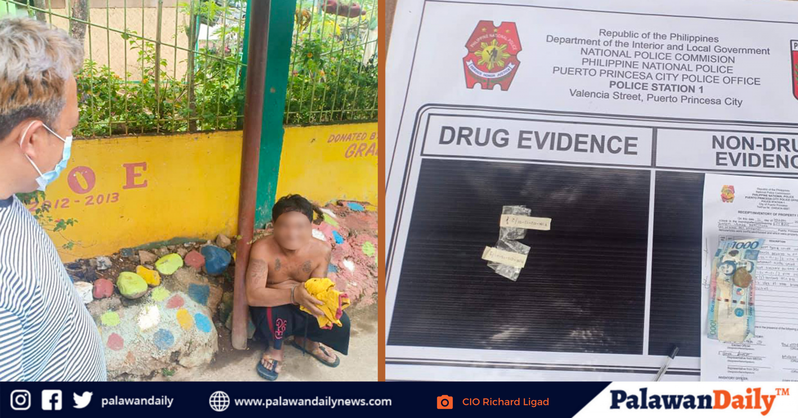 Drug pusher, arestado sa Puerto Princesa City