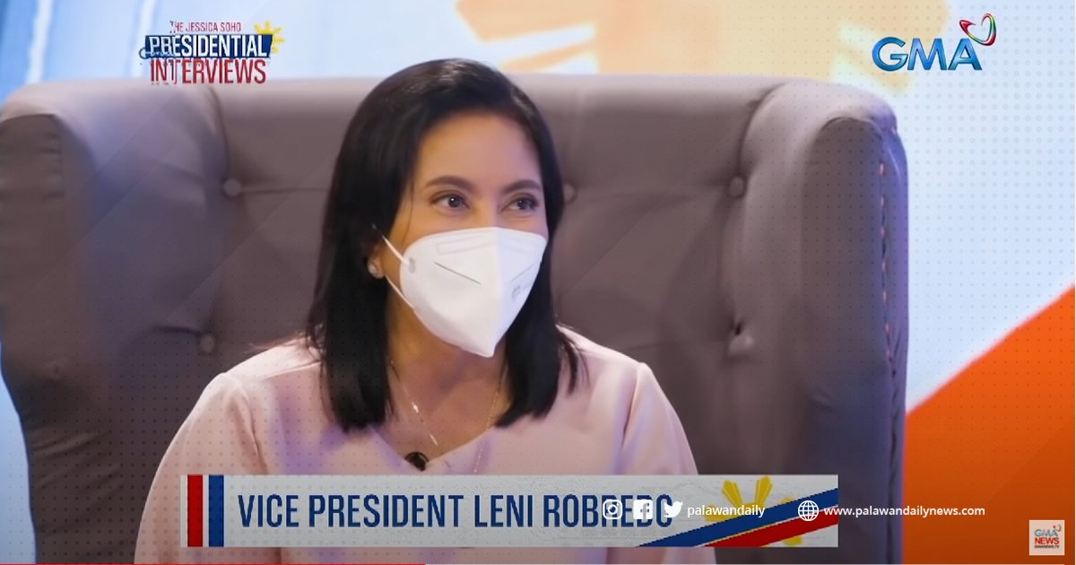 Robredo sways Palaweños support thru TV interview