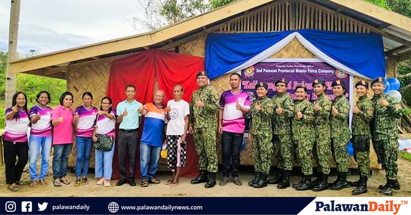 2nd Palawan PMFC, naghandog ng libreng pabahay sa isang lola sa bayan ...