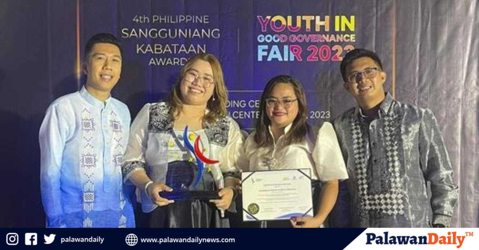 SK Puerto Princesa City at City Youth Development Office, nagkamit ng parangal bilang Most ...