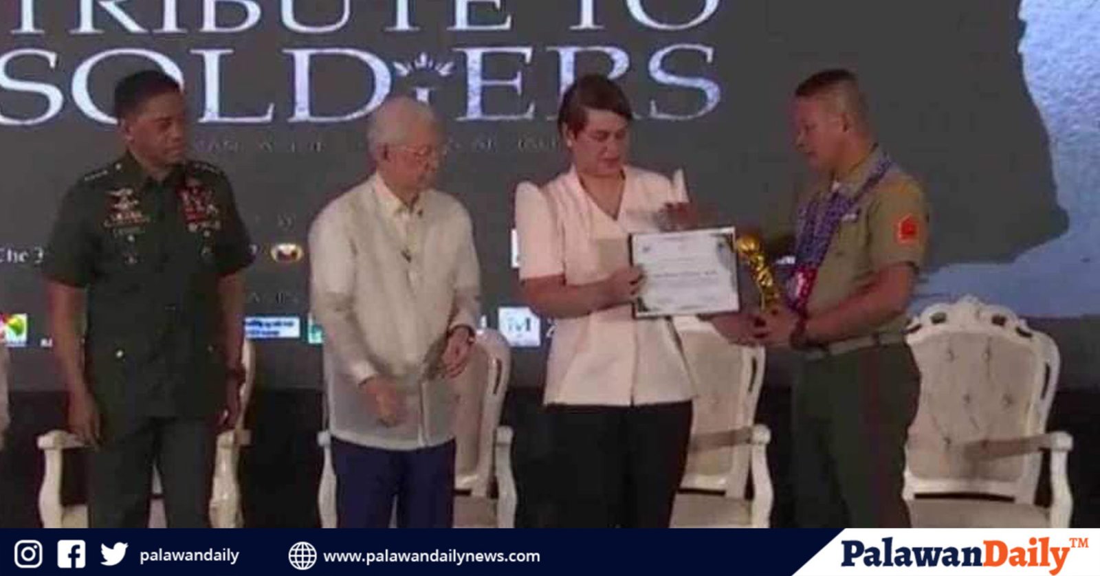 Isang marino mula sa MBLT-3 pinarangalan ng Outstanding Community Service