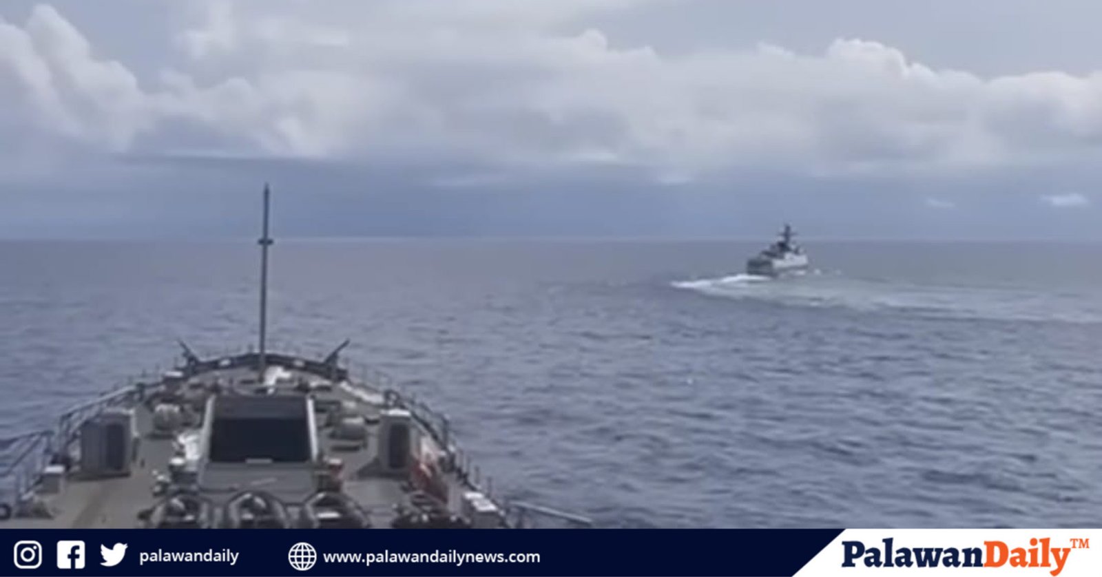 Philippine Navy's BRP Benguet warns off aggressive Chinese Navy ship ...