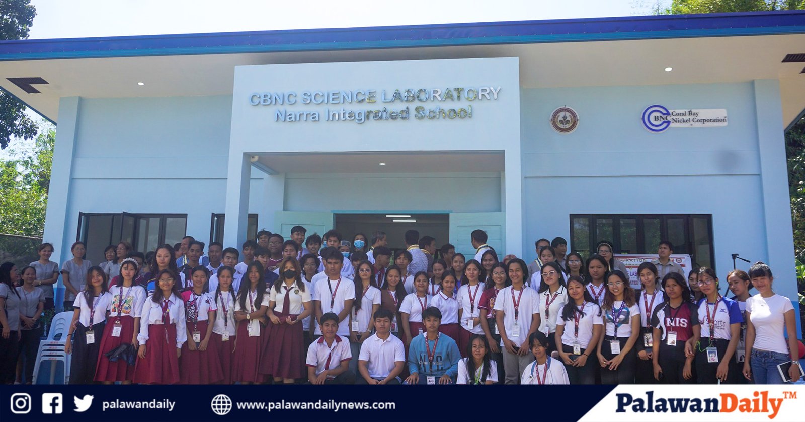 CBNC, nanguna sa pagpapagawa ng isang school science lab sa Narra