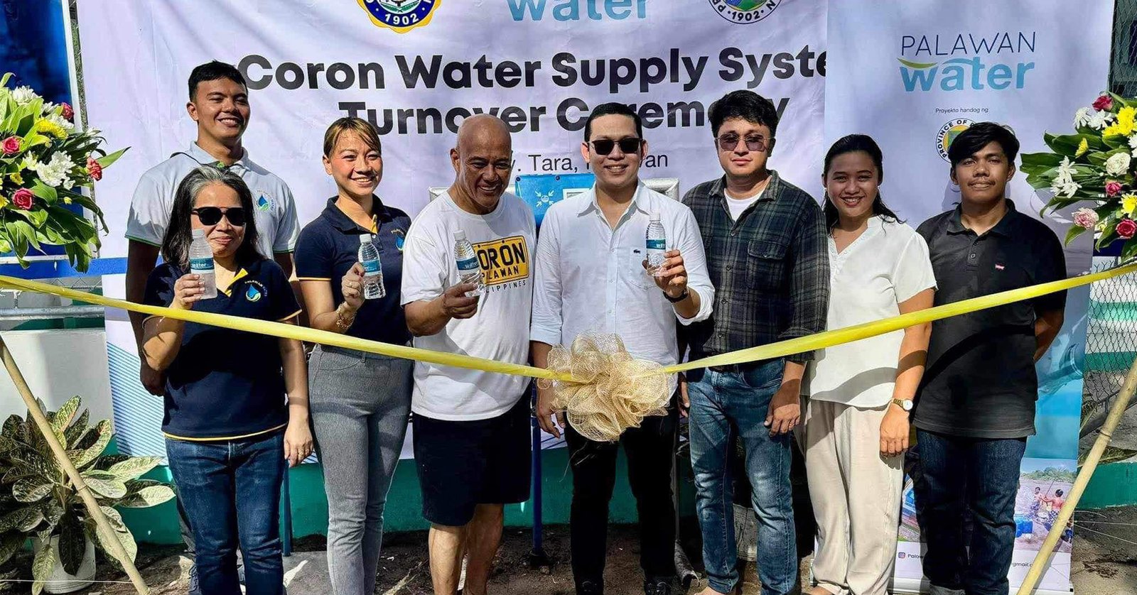 Palawan Water inaugurates smart tap water dispenser hub with cutting ...