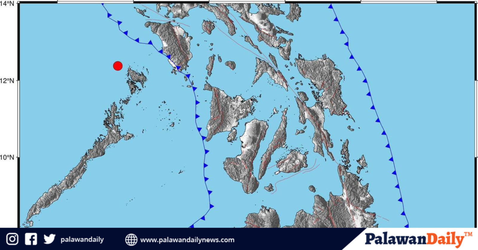 Lindol na may intensity 3.6, yumanig sa Busuanga, Palawan