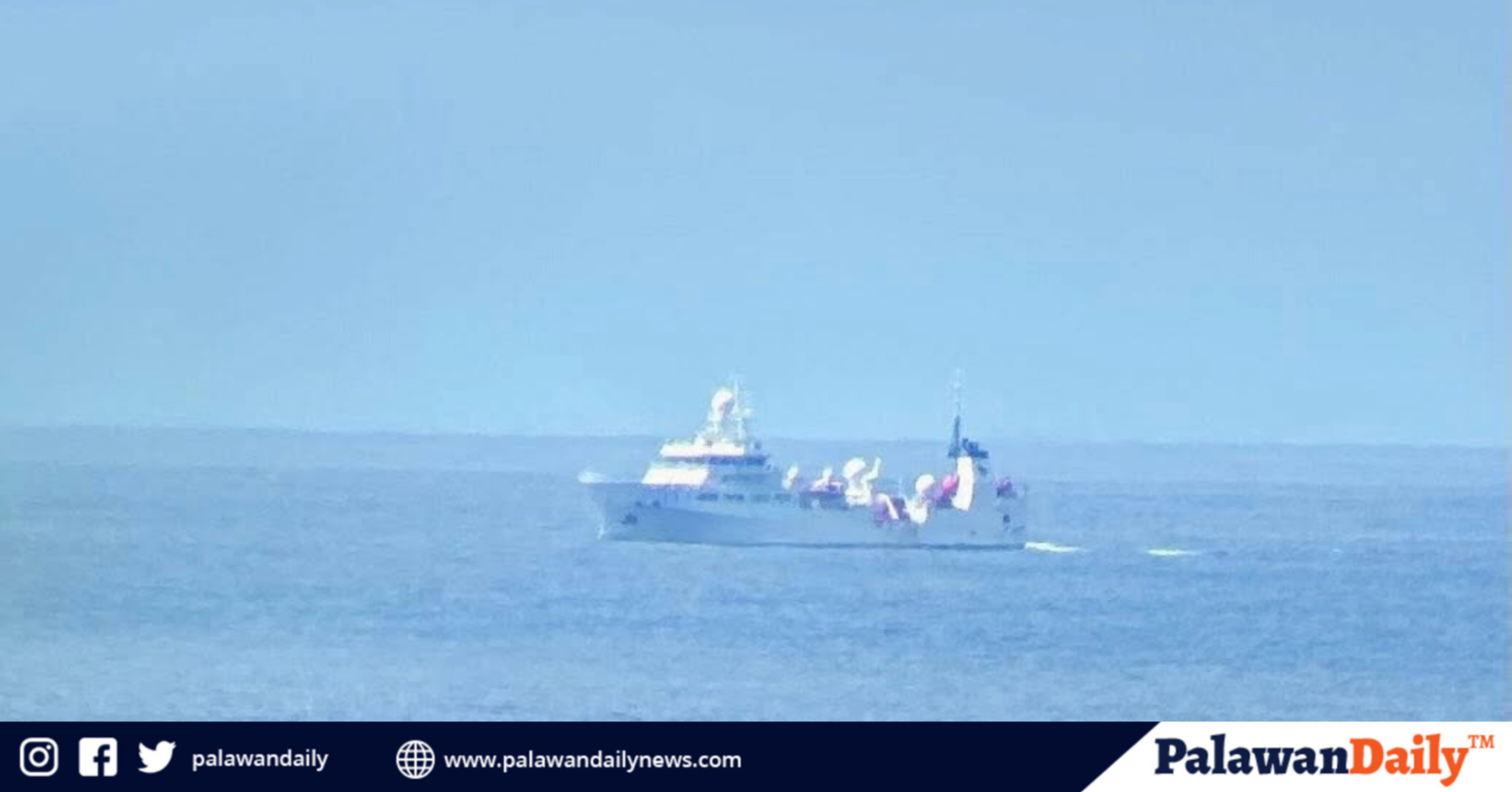 Isang chinese research vessel, dumaan sa silangang bahagi ng palawan ...
