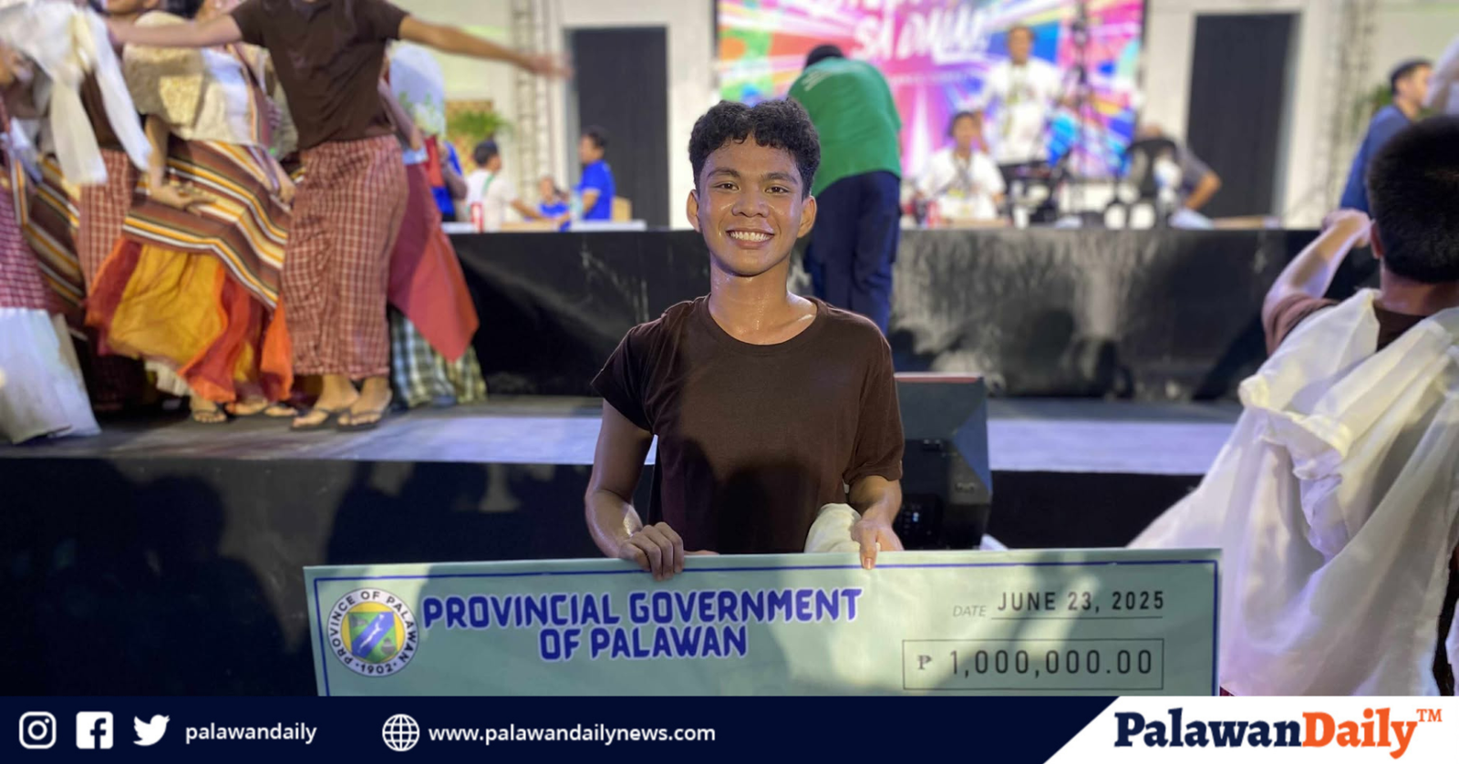 Ribu Purongitan ng Bayan ng Cuyo, wagi sa Saraotan sa Dalan 2025