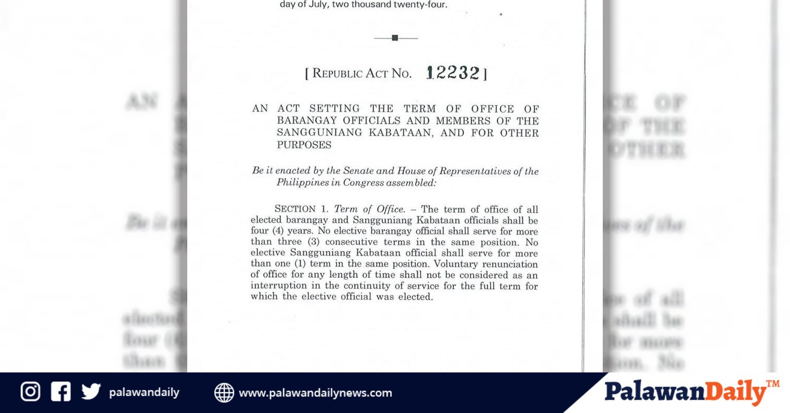 Marcos signs law moving barangay, SK elections to November 2026