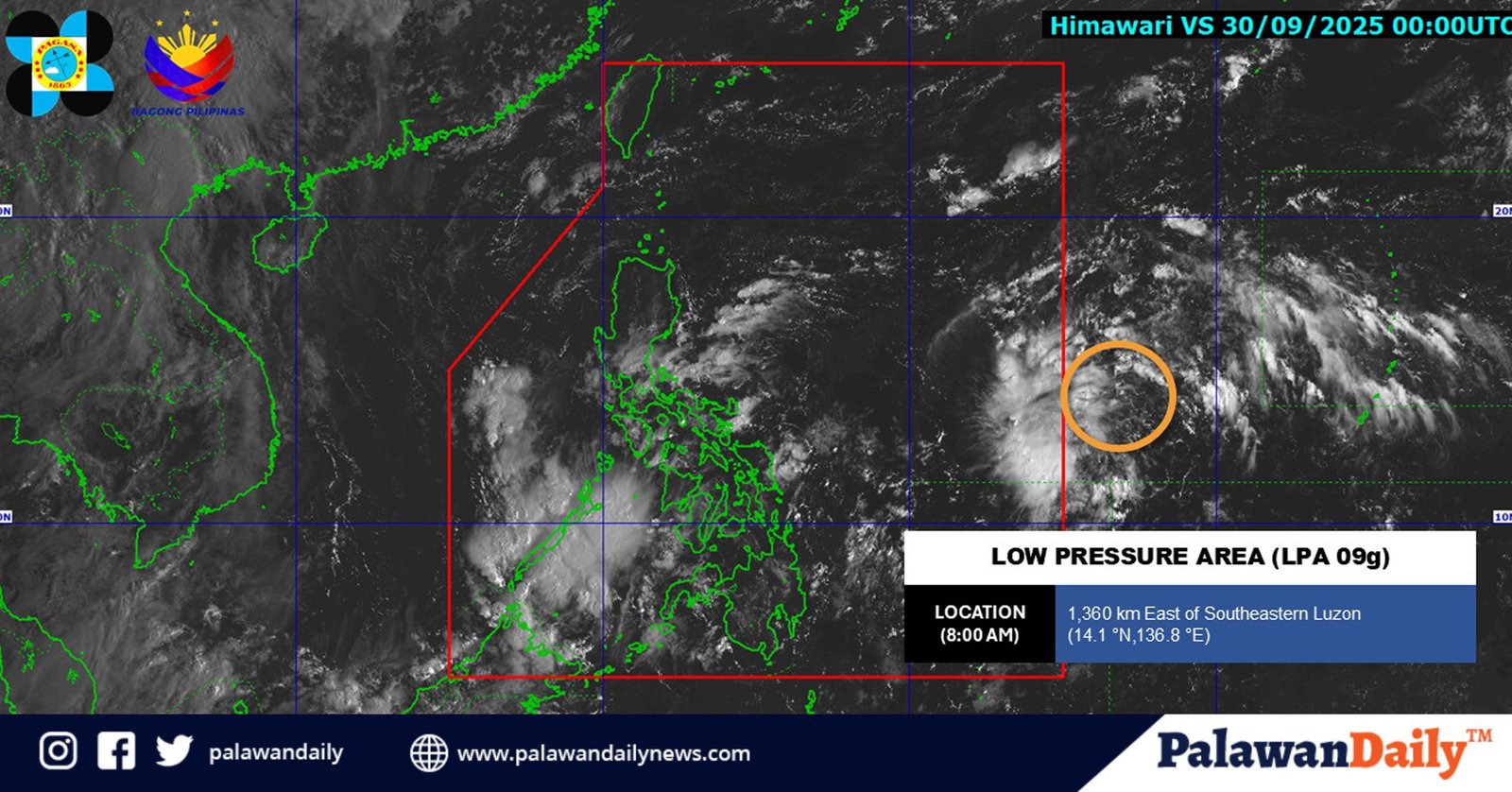 PAGASA forecasts four weather disturbances this October